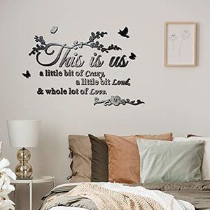 Wall Decor | 3d Acrylic Mirror Wall Stickers Removable Family ...